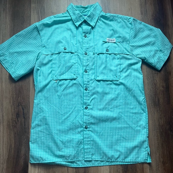 Magellan Outdoors | Shirts | Blue Green Magellan Outdoors Relaxed Fit ...